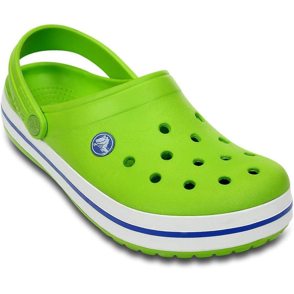 Crocs Unisex Adult Crocband Clog(Volt Green/Varsity Blue) - Crocs