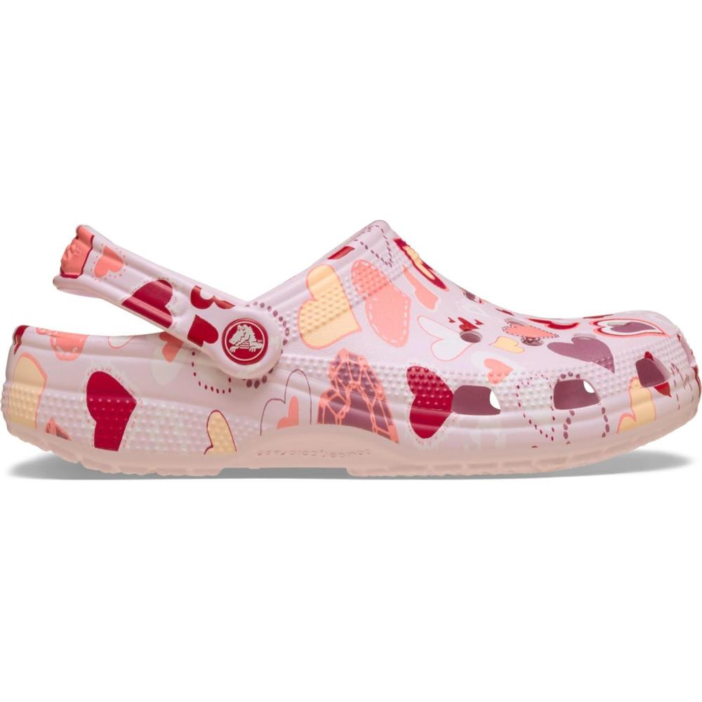 Crocs Unisex-Child Classic Graphic Clog(Pink Milk/Hearts) - Crocs