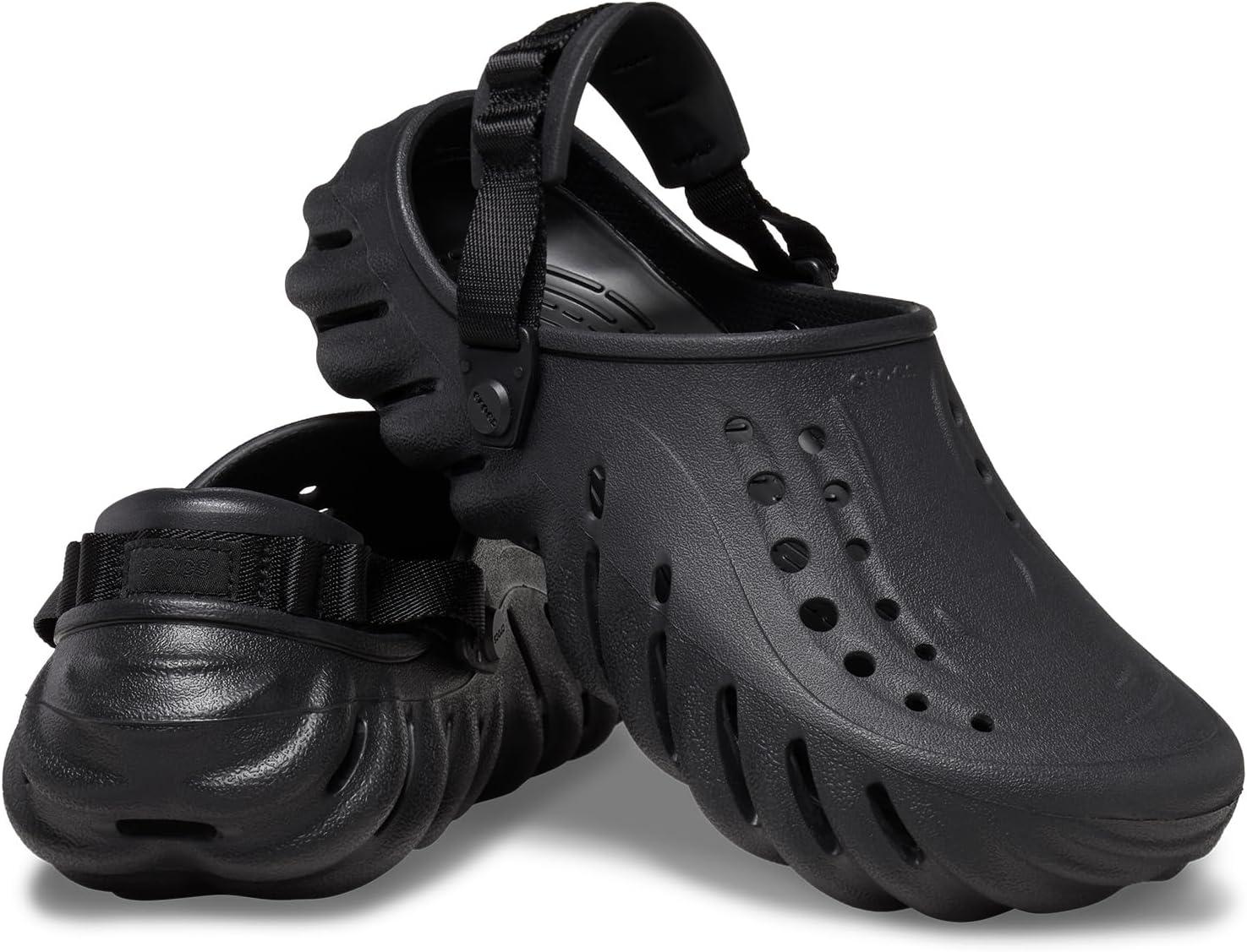 Crocs Unisex-Adult Echo Clog(Black) - Crocs