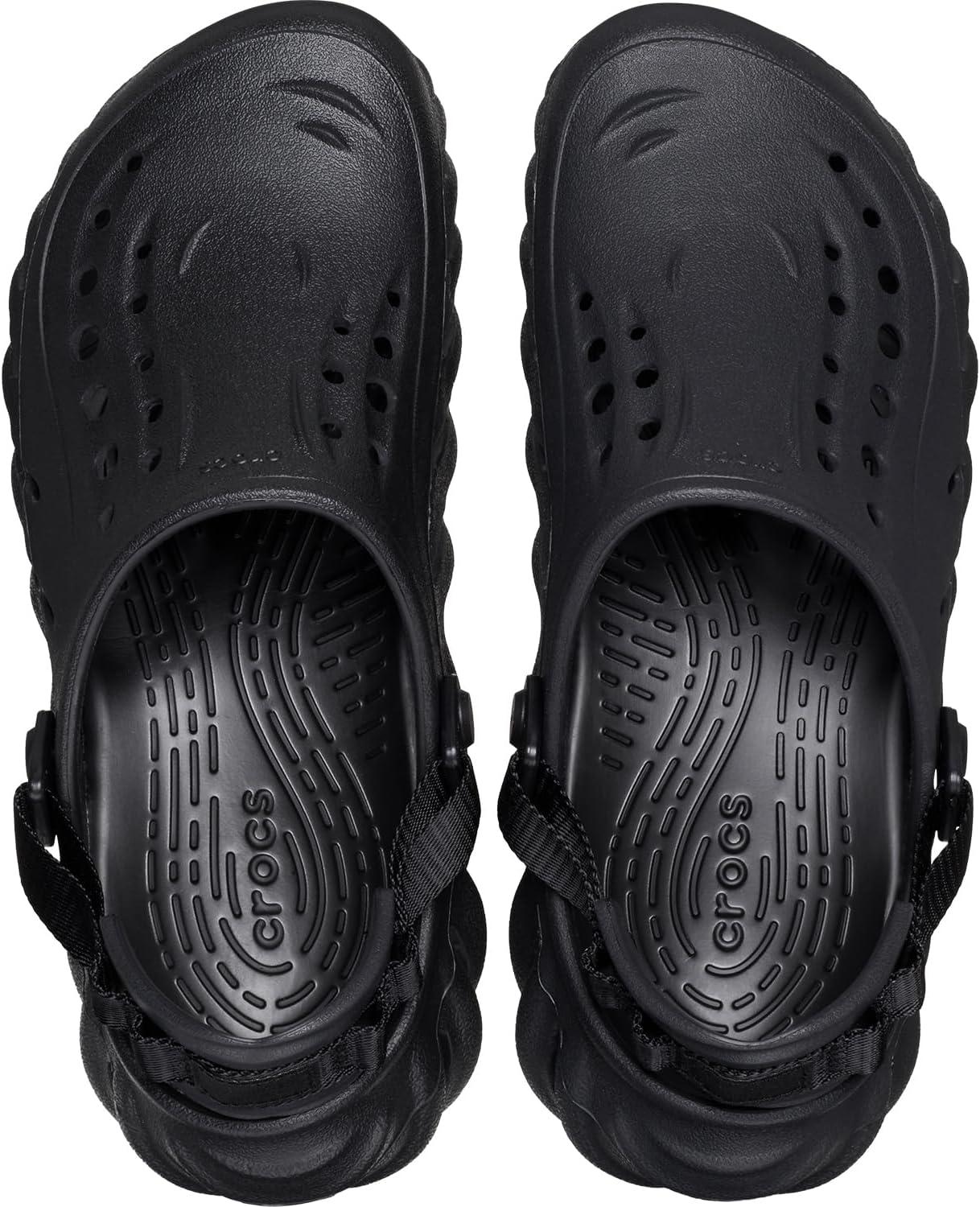 Crocs Unisex-Adult Echo Clog(Black) - Crocs