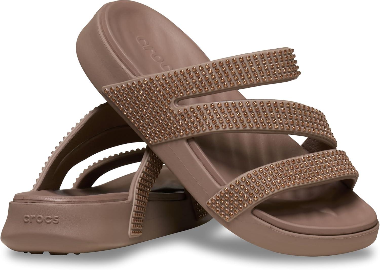 Crocs Women Getaway Strappy Sandals(Latte Gems) - Crocs