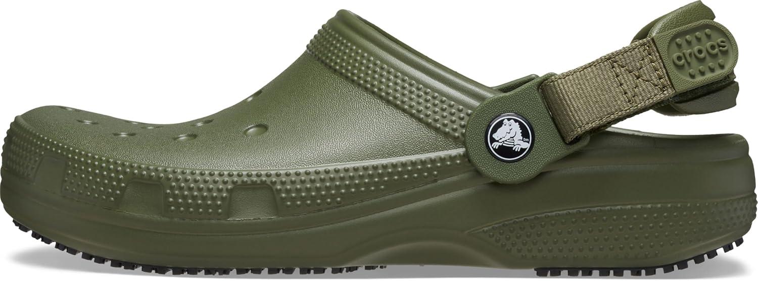 Crocs Work Classic Work Clogs(Army Green) - Crocs